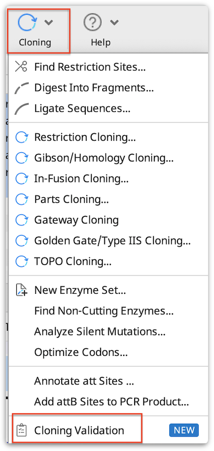 How to use the Cloning Validation tool – Geneious