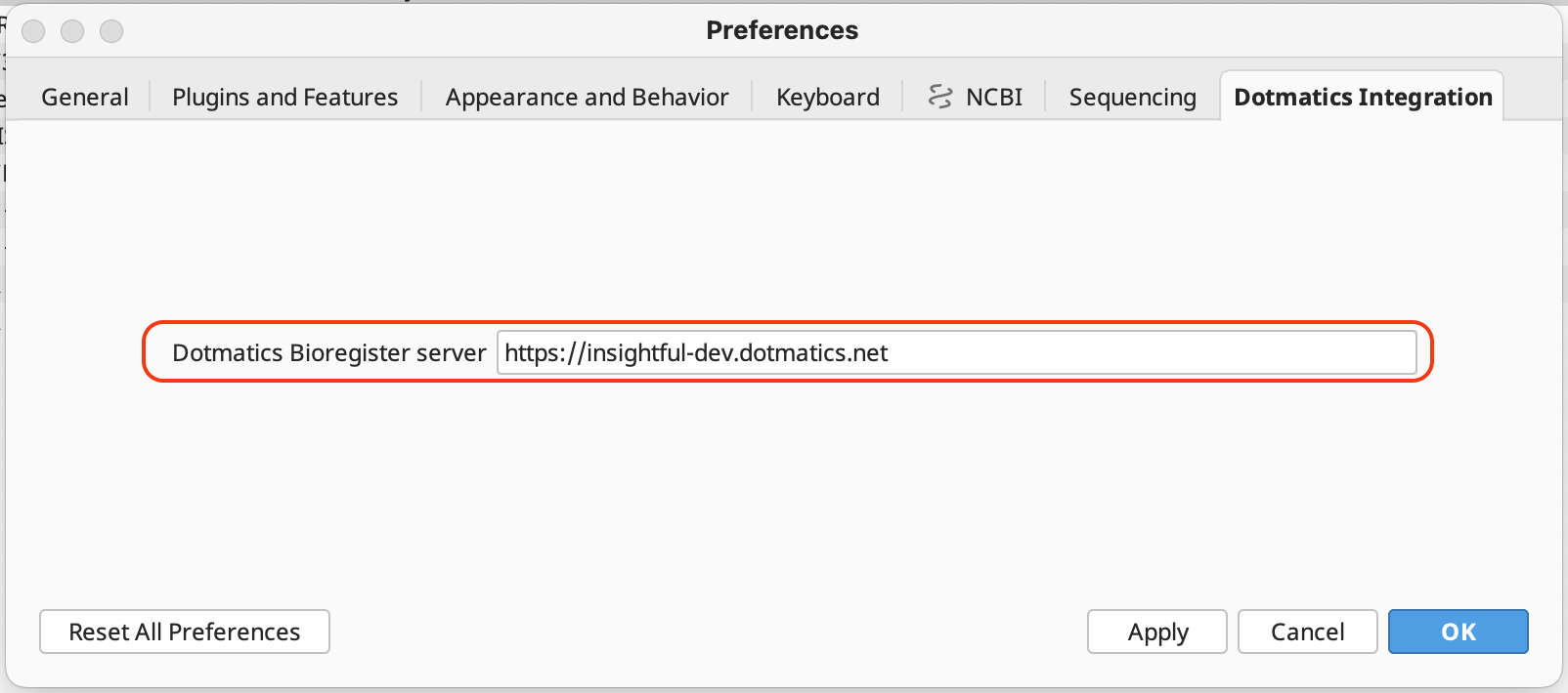 Register sequences in Dotmatics Bioregister – Geneious
