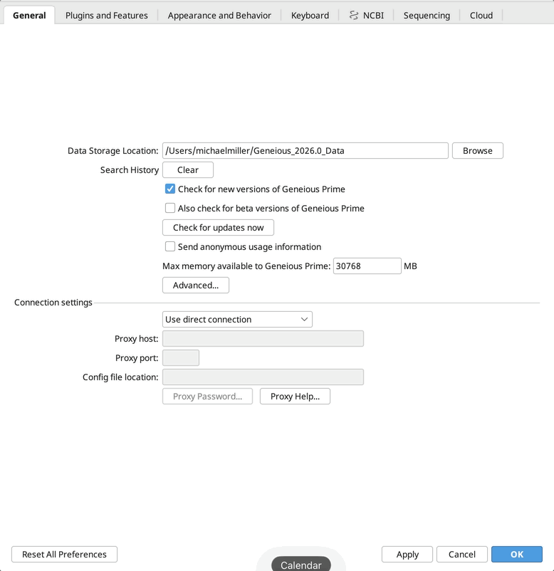 How can I change the username recorded on document history? – Geneious
